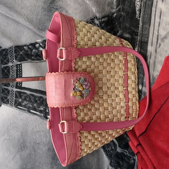 Brighton | Bags | Brighton Butterfly Straw Rattan Tote | Poshmark